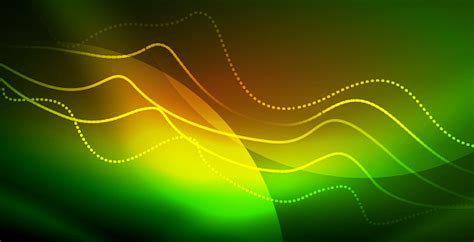 어둠 반짝이는 움직임 마법의 공간 빛에 추상적 인 물결을 빛난다 테크노 추상적인 배경 0명에 대한 스톡 벡터 아트 및 기타