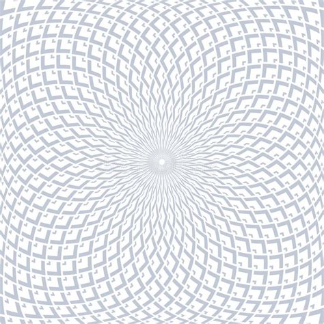 Op Art Rotation Geometric Pattern 3d Illusion Effect Circle Design Stock Vector Illustration