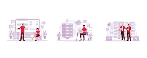 Premium Vector Engineer And Project Manager In The Control System Room Female Technician