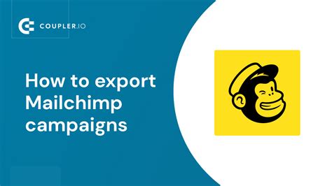 How To Export Mailchimp Campaign As Csv Excel Pdf Html Blog