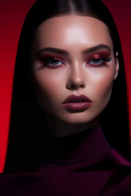 Premium Photo Modelmakeupeditorialbeauty