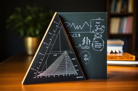 Mathematics Trigonometry Graph Chalkboard Premium Ai Generated Image