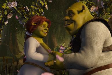 Shrek And Fiona Wedding Kiss
