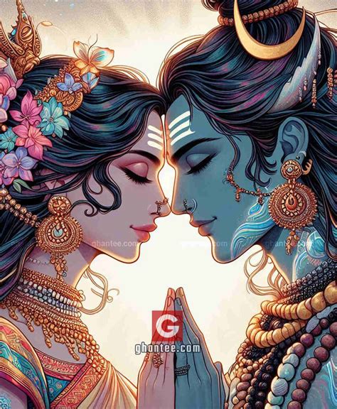 Shiv Shakti One And The Samedownload God Illustrations God Artwork