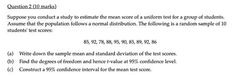 Solved Question Marks Suppose You Conduct A Study To Chegg