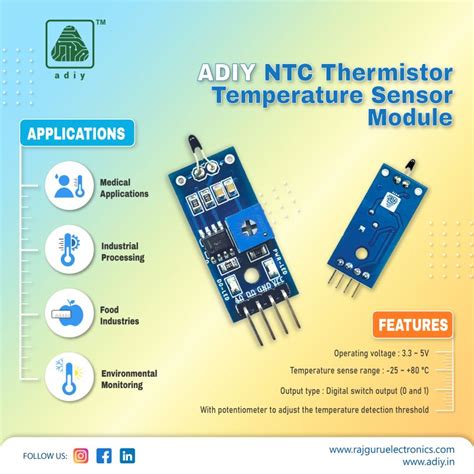 Ntc Thermistor Temperature Sensor Module Potentiometer