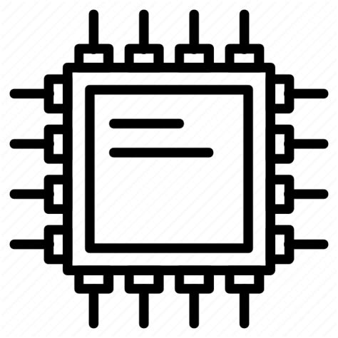 Chip Cpu Gpu Hardware Processor Icon Download On Iconfinder