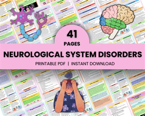 Neurological System Neuro Bundle Notes Med Surg Notes Pritnable