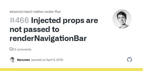 Injected Props Are Not Passed To RenderNavigationBar Issue Aksonov React Native Router
