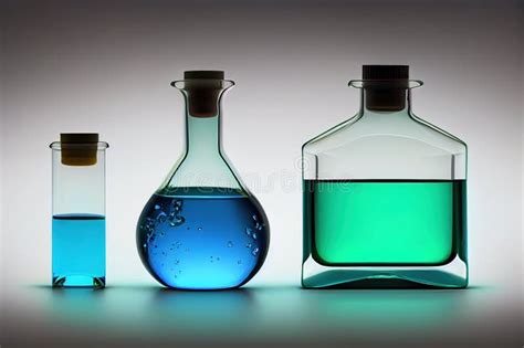 Medicine A Flask For Laboratory Tests Laboratory Chemical Beakers Stock Illustration