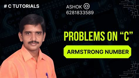 C Programming Tutorial Find Armstrong Numbers Using While Loop Youtube