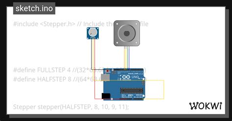 Stepper Motor Wokwi Esp32 Stm32 Arduino Simulator
