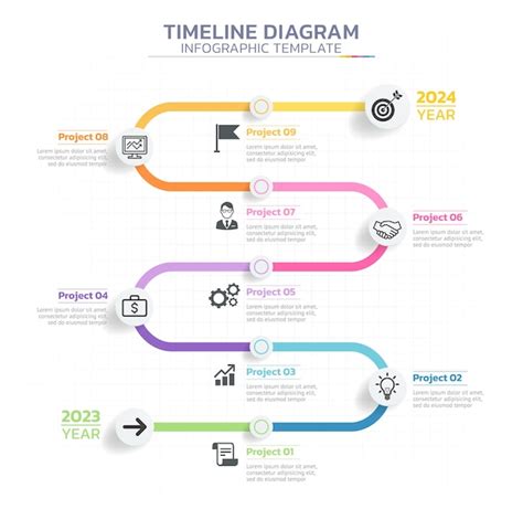 Premium Vector Timeline Gantt Chart Infographic Template Background
