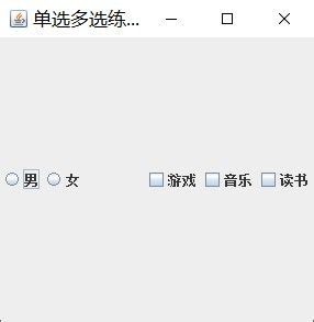 java之GUI Swing 单选多选按钮的简单使用 五 jpanel 单选框多选框 CSDN博客