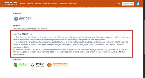 Incorporating Learning Objectives In Your Sessions Resources