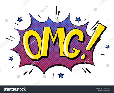 Omg Speech Bubble Vector Illustration Pop Stock Vector (Royalty Free) 2135611395 | Shutterstock