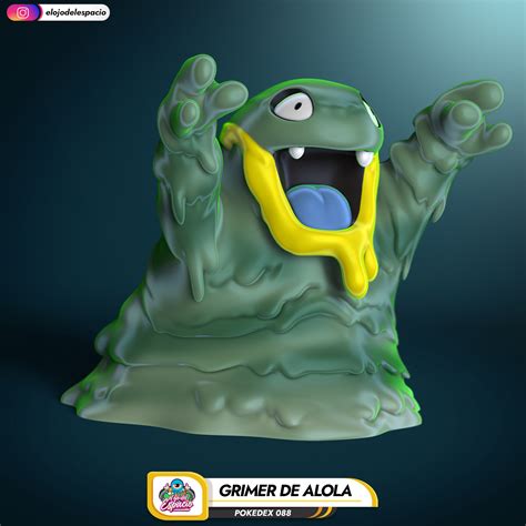 3d File Pokemon 088 Grimer Of Alola 🐉・3d Printable Model To Download・cults