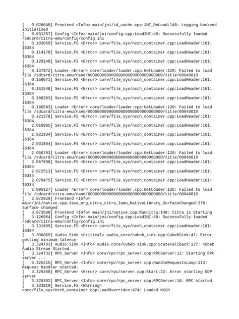 Citra Log Download Free Pdf System Software Computer Programming