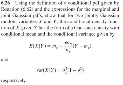 Solved 626 Using The Definition Of A Conditional Pdf Given Solved 626 Using The Definition Of A Conditional Pdf Given