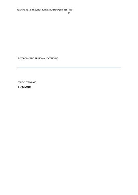 Psychometric Personality Testing Types Methods And Benefits