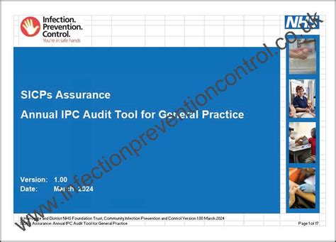 Sicps Assurance Annual Ipc Audit Tool For General Practice Infection