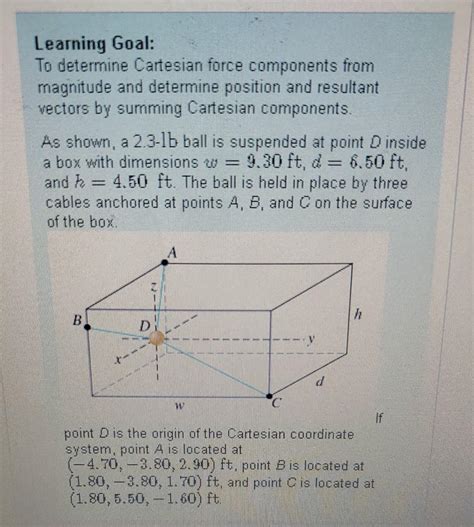 solved learning goal to determine cartesian force