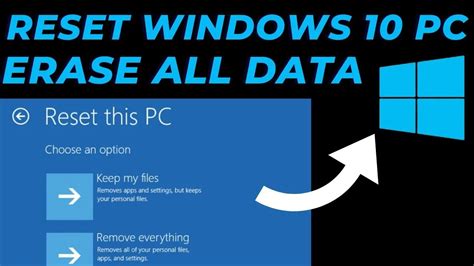 Reset Windows 10 Pc Remove Everything To Factory