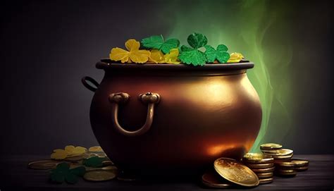 Premium Photo Pot Of Gold St Patricks Day A Day Of Pride For Ireland