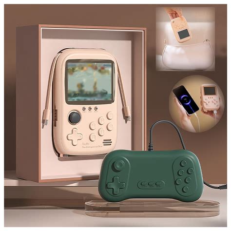 Game Console Power Bank With Cable Portable Power Bank Nostalgic Arcade