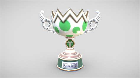 Yoshi Cup Trophy Mario Kart Arcade Gp 2 Buy Royalty Free 3d Model
