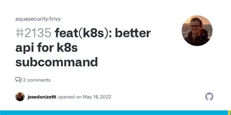 Feat K S Better Api For K S Subcommand Issue Aquasecurity Trivy GitHub