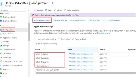 C Trying To Connect To Azure Using Environment Credentials Not