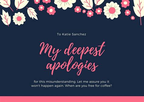 Free Printable Customizable Apology Card Templates Canva
