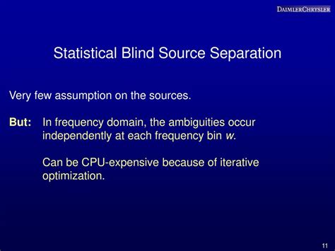 Approaches Of Interest In Blind Source Separation Of Speech Ppt Download