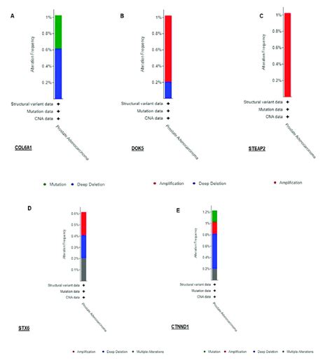 Graphical Representation Of Gene Expression And Alteration Frequency