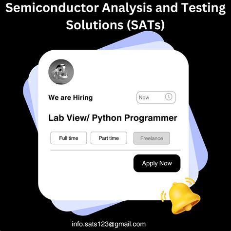 Satscareers Jobopportunity Python Labview Hiringnow