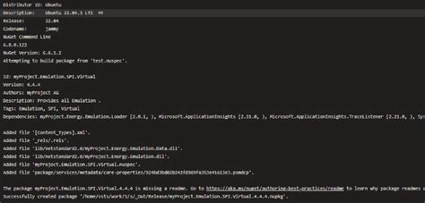 Unable To Create A Target Path For The Nuget Package In Linux But Its Working In Windows