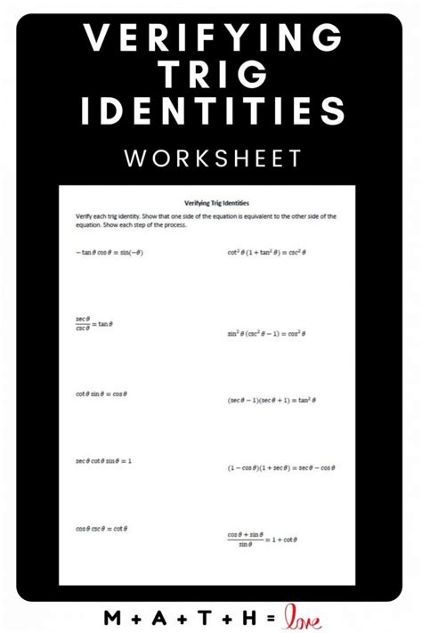 Trig Identities Challenge Activity Math Love Trig Identities Challenge Activity Math Love