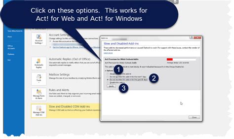 Enable Act Address Book Plugin For Outlook Mondocrm