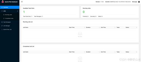 Apache Flink Dashboard Csdn博客