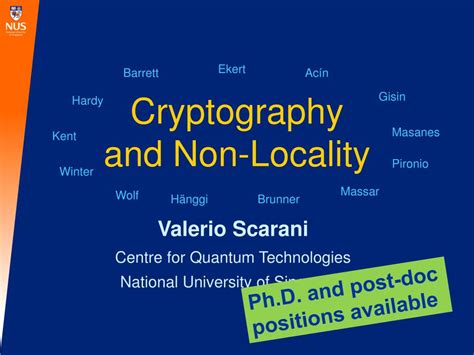 PPT Cryptography And Non Locality PowerPoint Presentation Free Download ID 1804921
