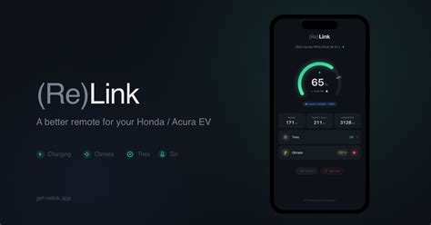 Relink — A Better Remote For Your Honda Acura Ev And Phev