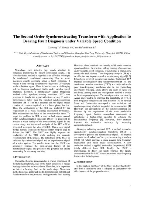 pdf the second order synchroextracting transform with application to