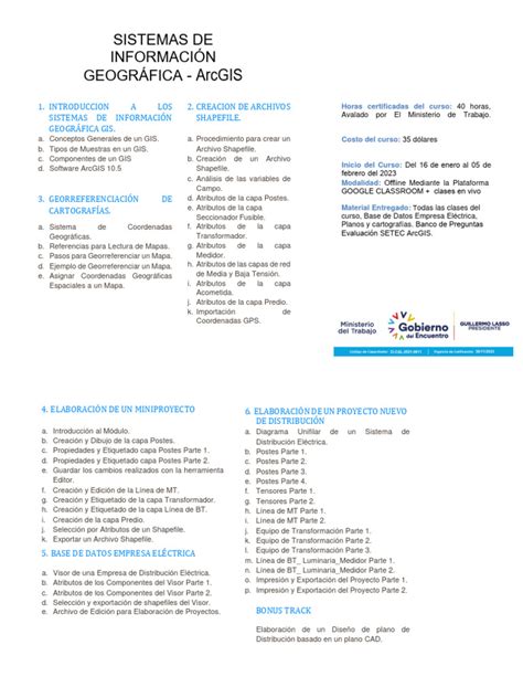 Sistemas De InformaciÓn GeogrÁfica Arcgis Pdf Sistema De Información Geográfica