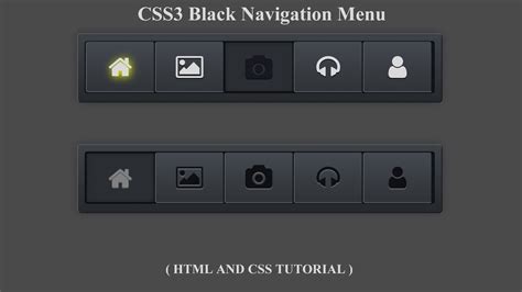 How To Create Navigation Bar Design Using Html And Css CSS Black Navigation Menu YouTube