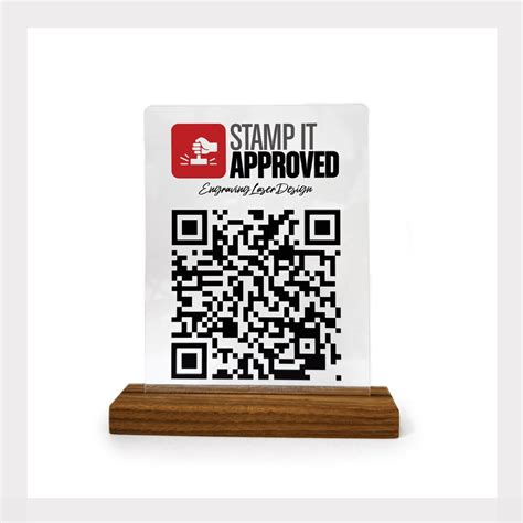 Qr Code Signs Qr Code Table Sign Qr Code Plaque Business Sign
