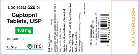 Dailymed Captopril Tablet