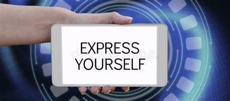 Conceptual Caption Express Yourself Internet Concept Ability Of A Computer To Scan And