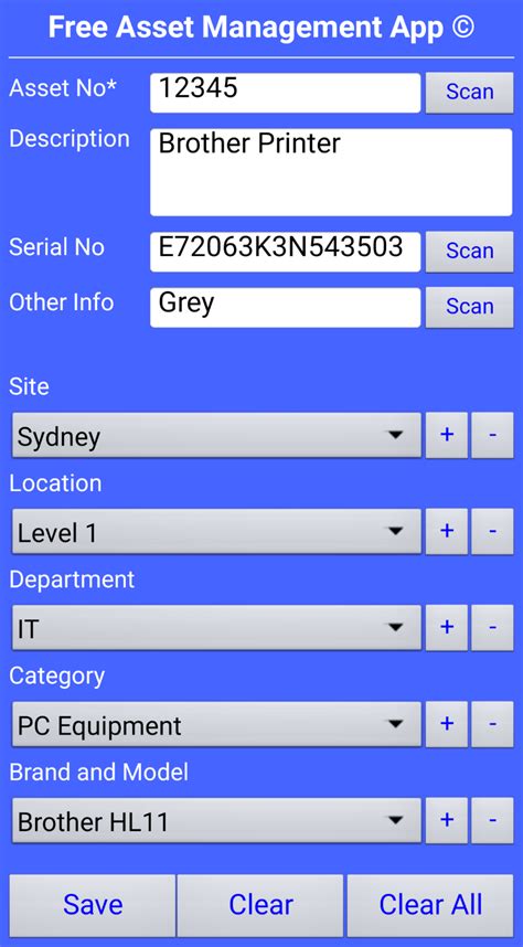 Asset Management App Scope Link Barcode Technologies