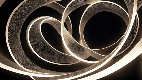 Premium Photo Shining Abstract Ribbon Wave